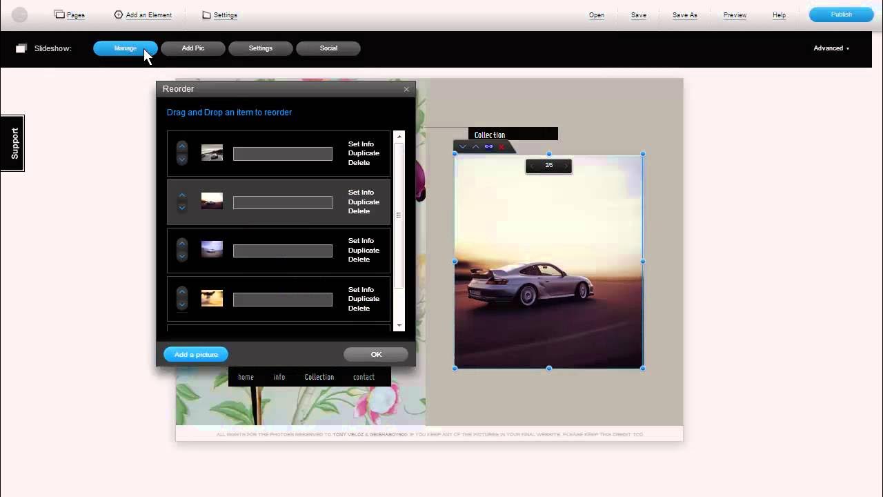 Create a Website - Adding a Slideshow to Your Site - YouTube