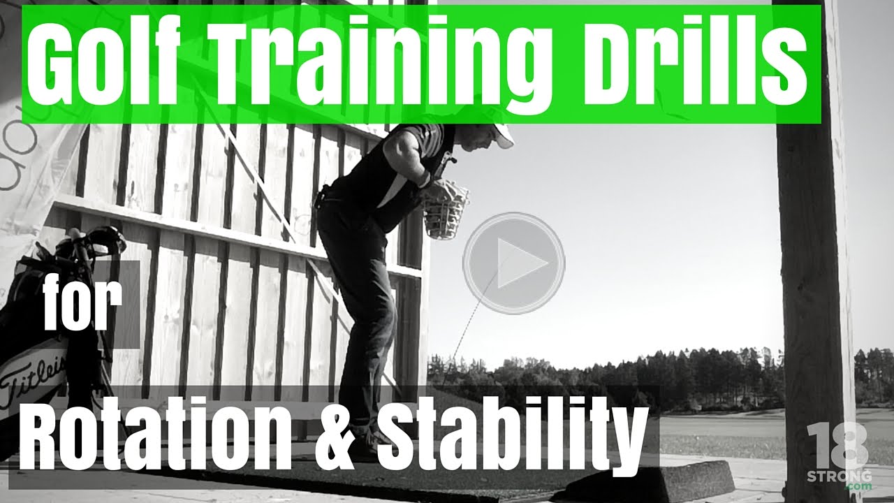 Golf Training Drills for Rotation and Stability - YouTube