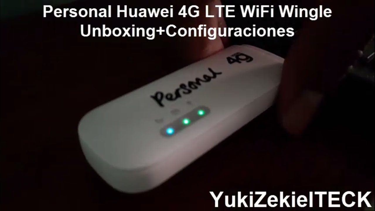 Modem 4G LTE Huawei Wingle Unboxing+Configuraciones - YouTube