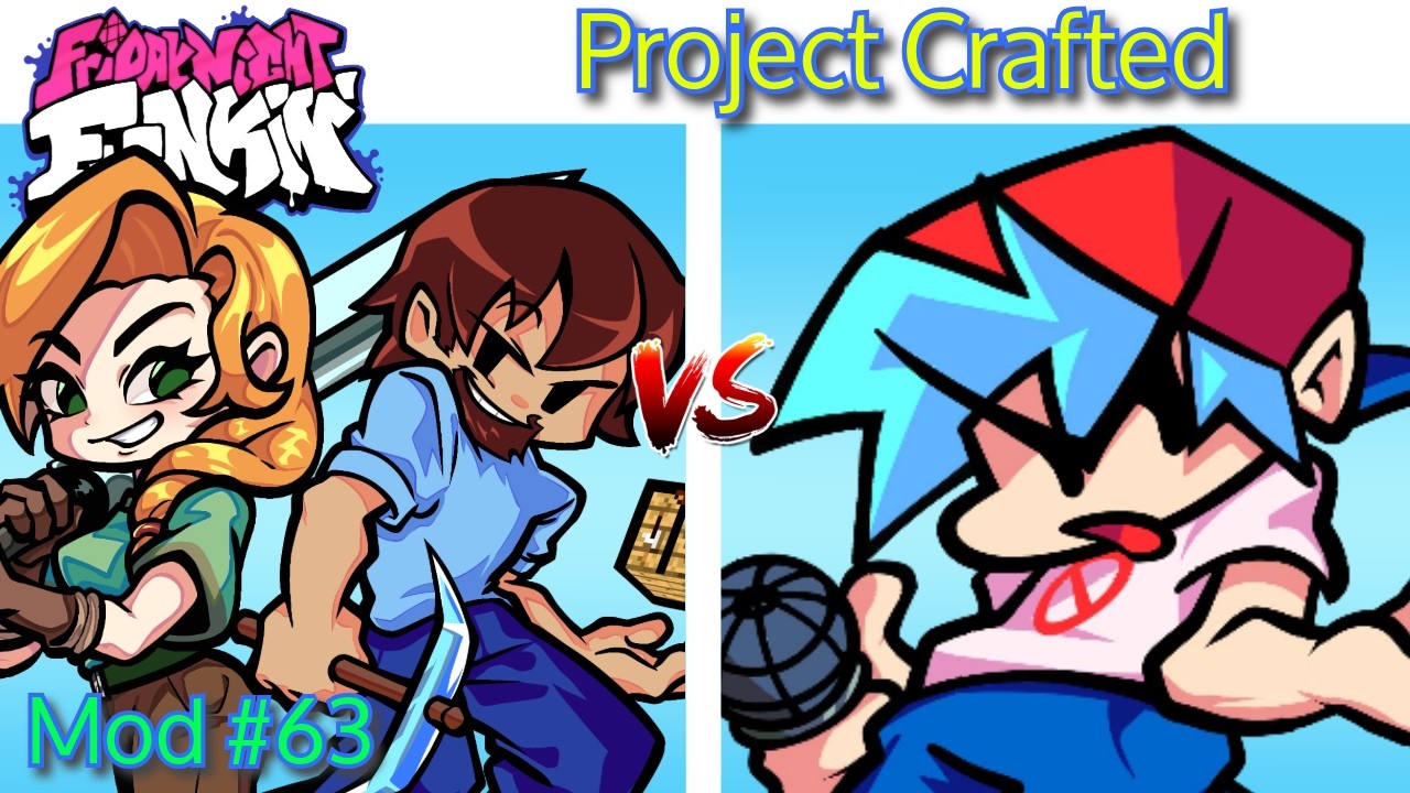 FNF - Vs Steve, Alex & Jack Black || Project Crafted [FNF Mods #64 ...