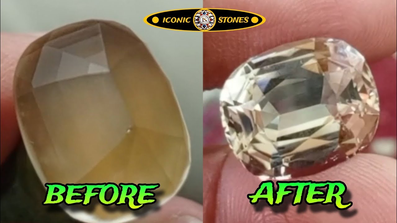 Topaz stone cutting and polishing - YouTube