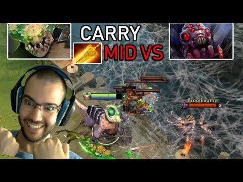 Unkillable Underlord Carry VS Broodmother Mid Lane | Gameplay Dota 2 ...