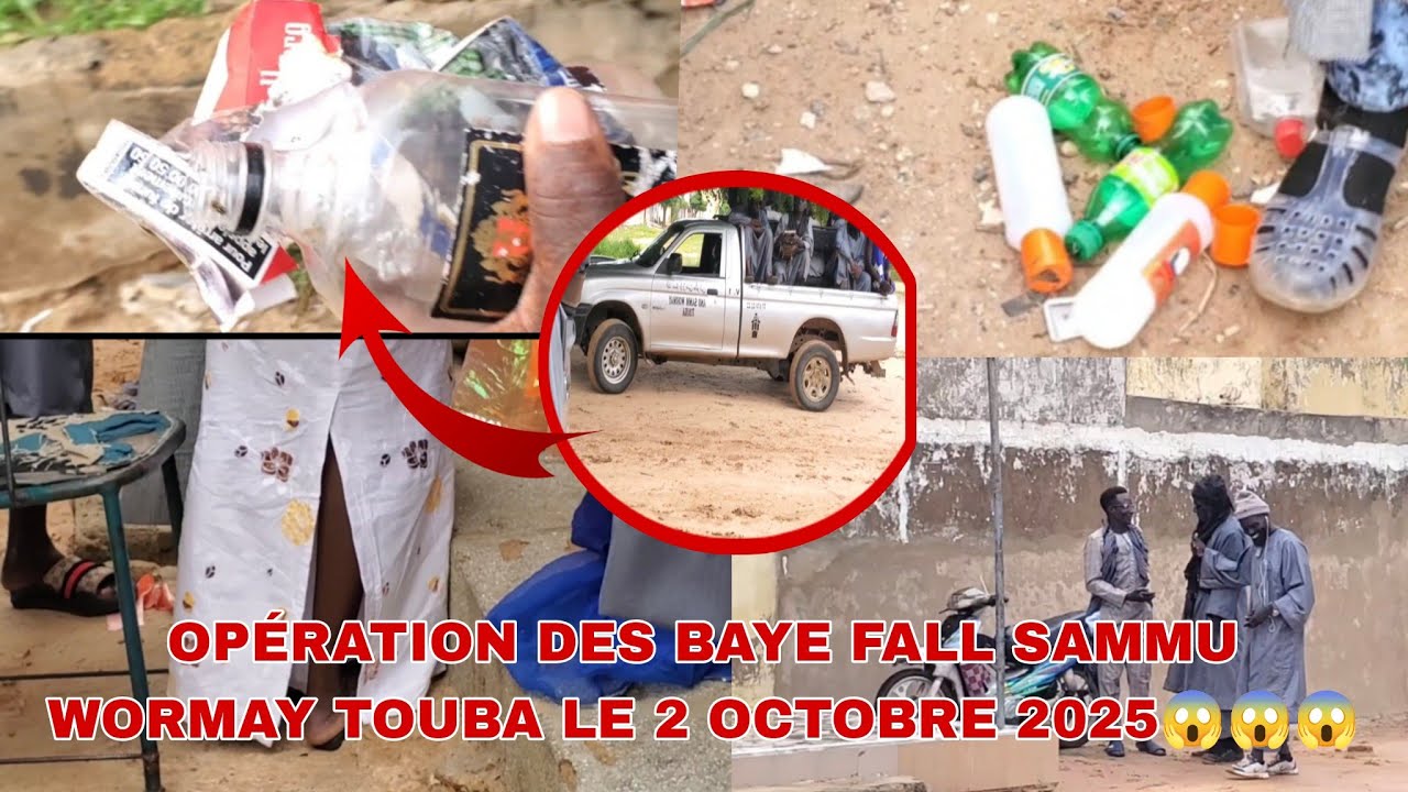 ⛔Urgent😱😱 Opération Des Baye Fall Sammu Wormay Touba..... - YouTube