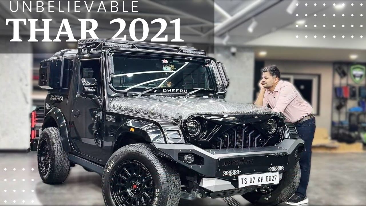 Thar 2021 Full Transformation | Black Iron Oxide PPF + Forged Carbon ...