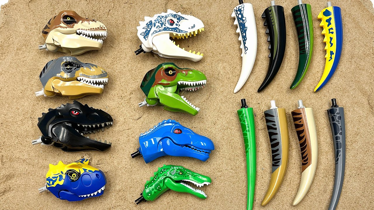 Dinosaur Lego Toy | Finding Heads Tail | Tyrannosaurus Carnotaurus ...