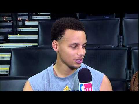 David Aldridge and Stephen Curry Interview - Golden State Warriors | Game 2 | 2015 NBA Finals ...