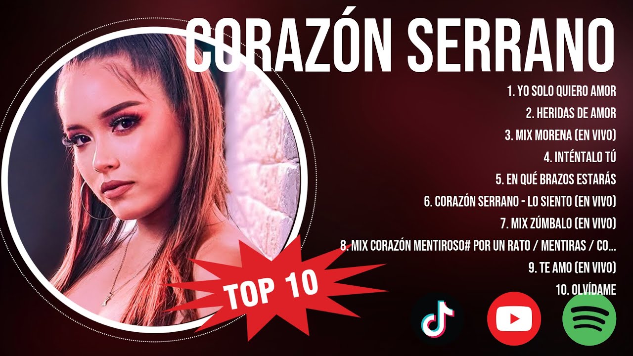 Corazón Serrano Latin Songs Playlist Full Album ~ Best Songs Collection ...