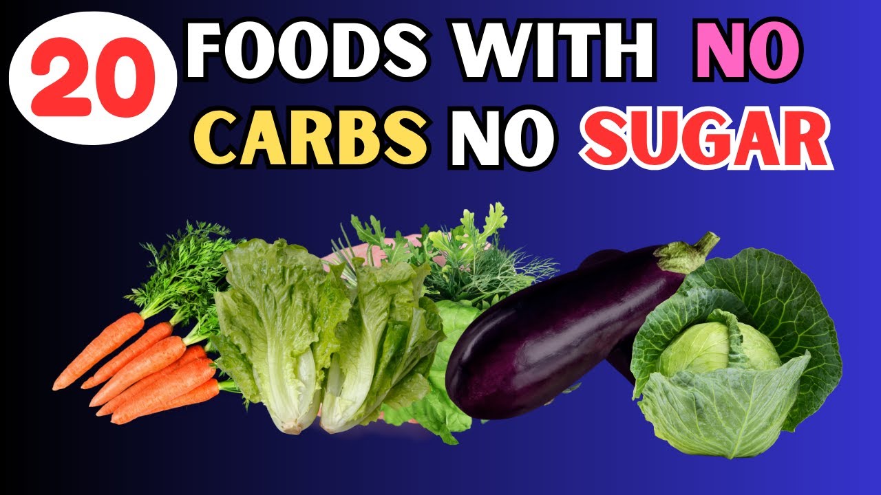 20 Healthiest Foods With No Carbs and No Sugar - YouTube