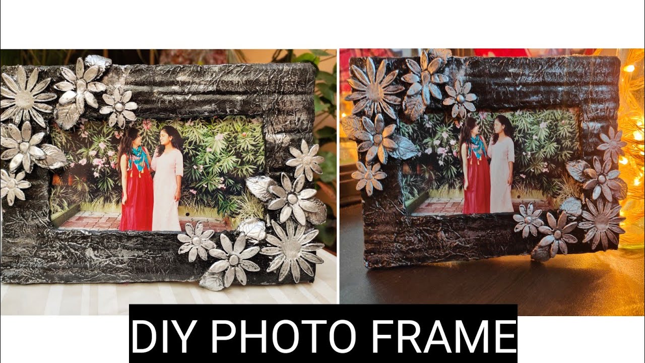 How To Make Photo Frame At Home With Waste Materials DIY Photoframe how-to-make-photo-frame-at-home-with-waste-materials-diy-photoframe