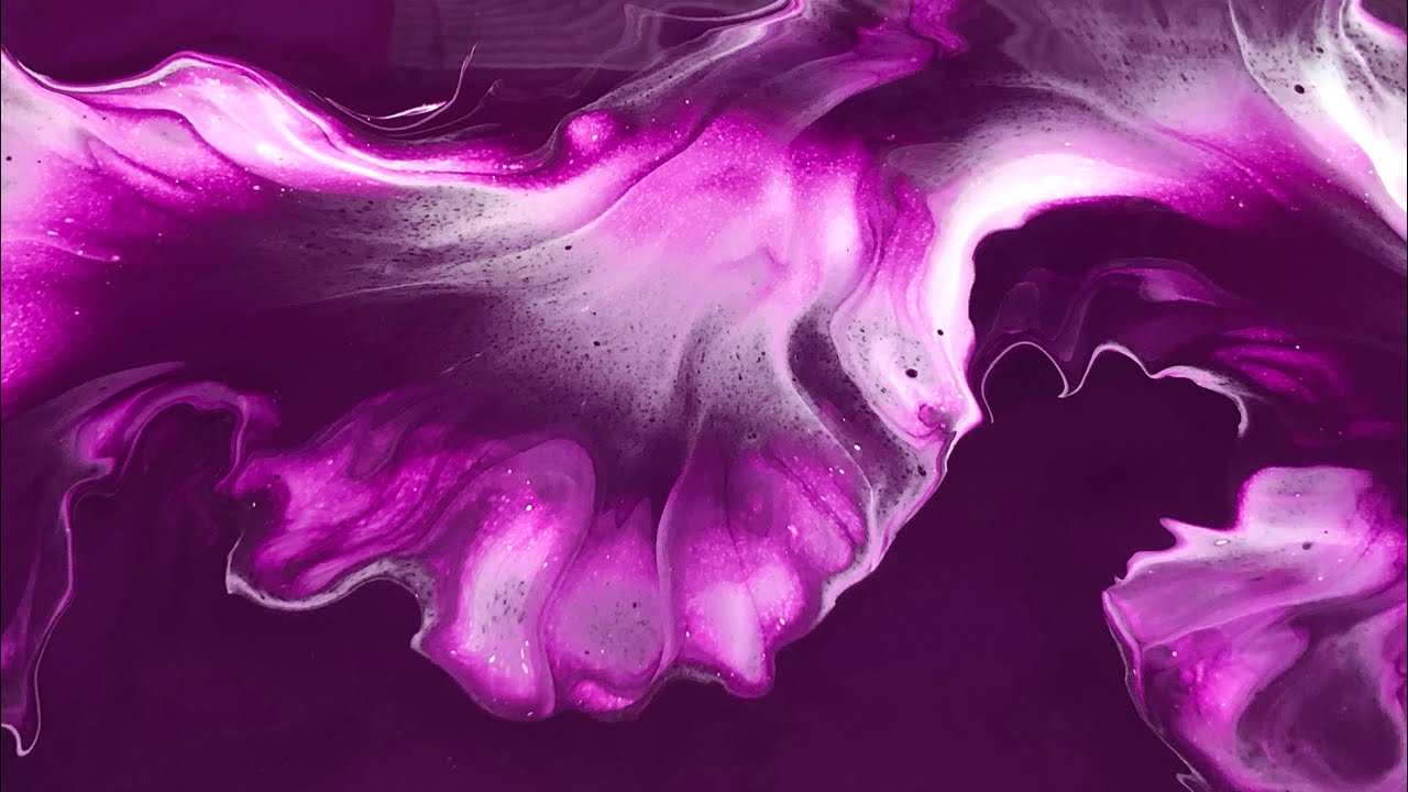 #95 Amazing Results With Two Color Dutch Pour | Heavenly Violets | 2 ...