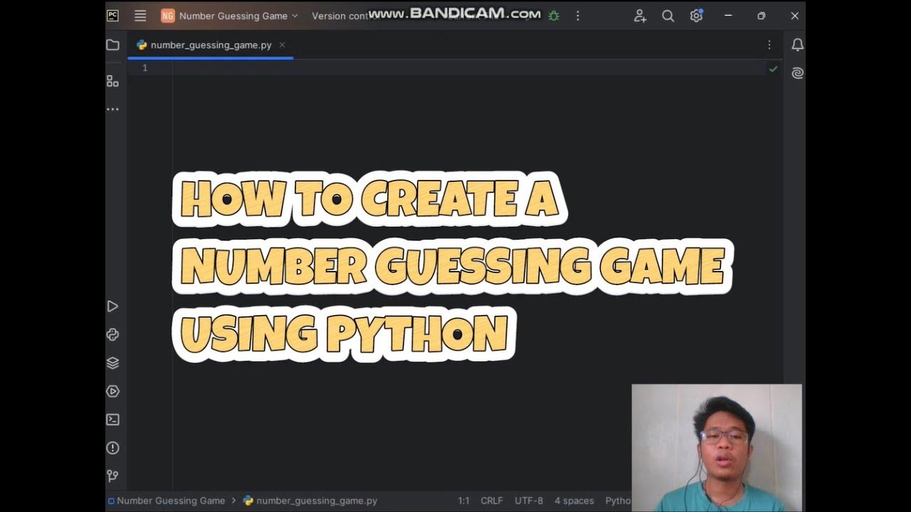 How To Make A Number Guessing Game Python Tutorial Youtube 1342