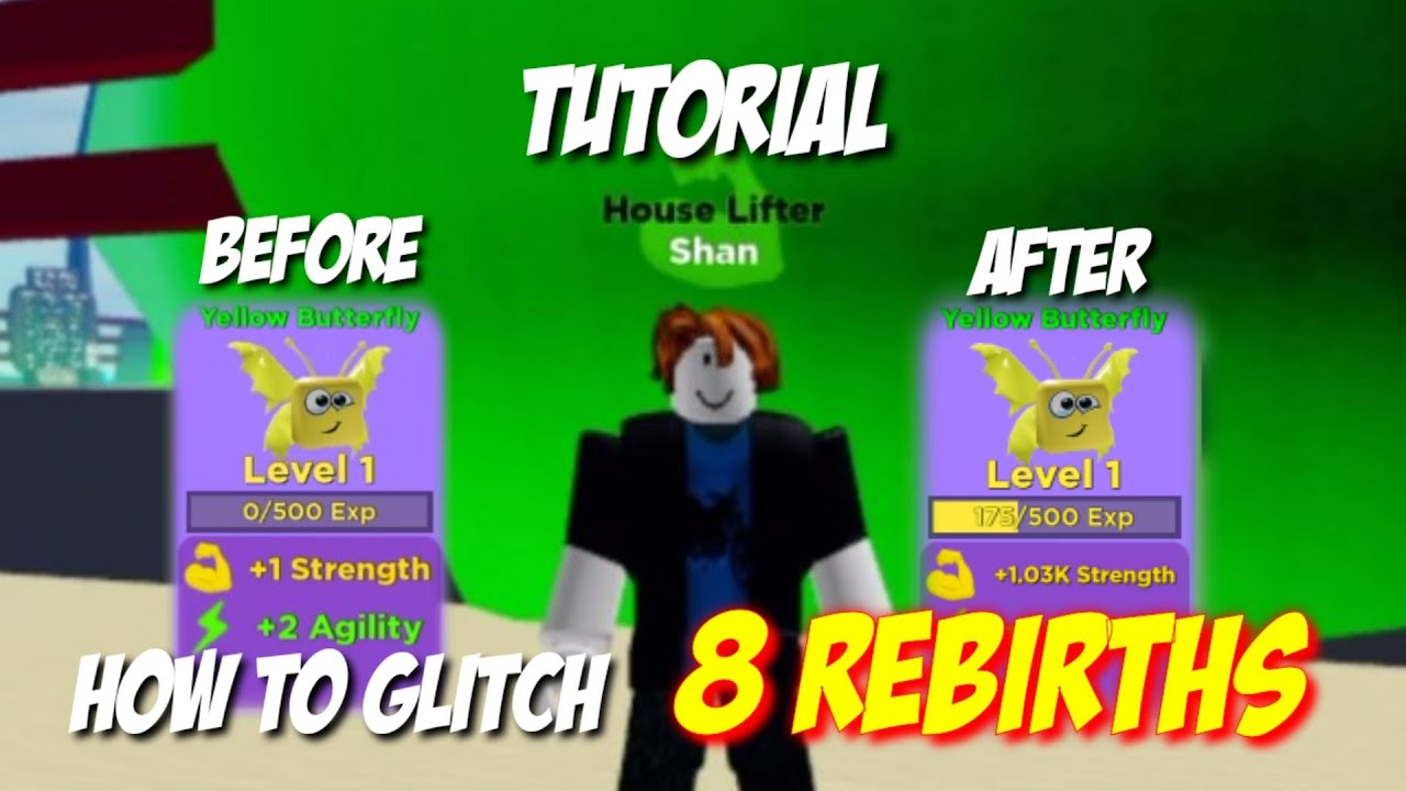 How to Glitch pets and aura - step by step tutorial (8 rebirths) Muscle ...