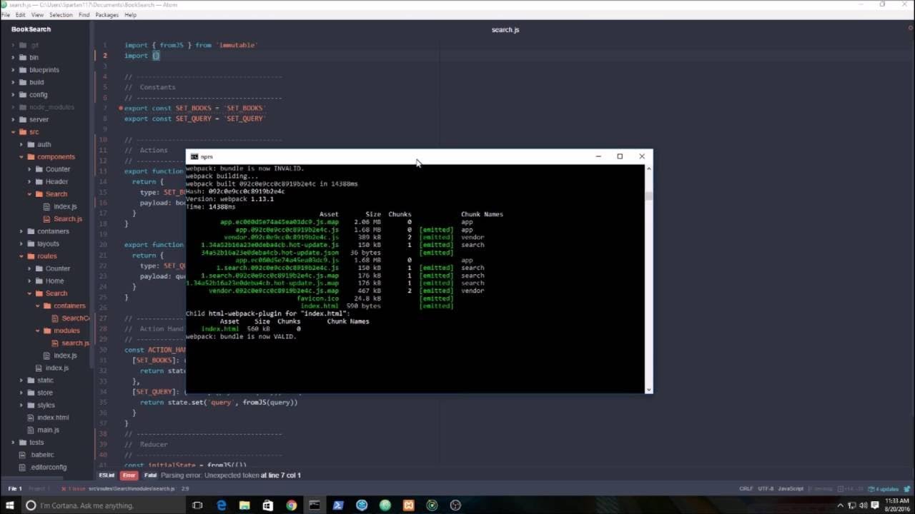 React.js and Redux: Google Books Search API - Fetching the books - YouTube