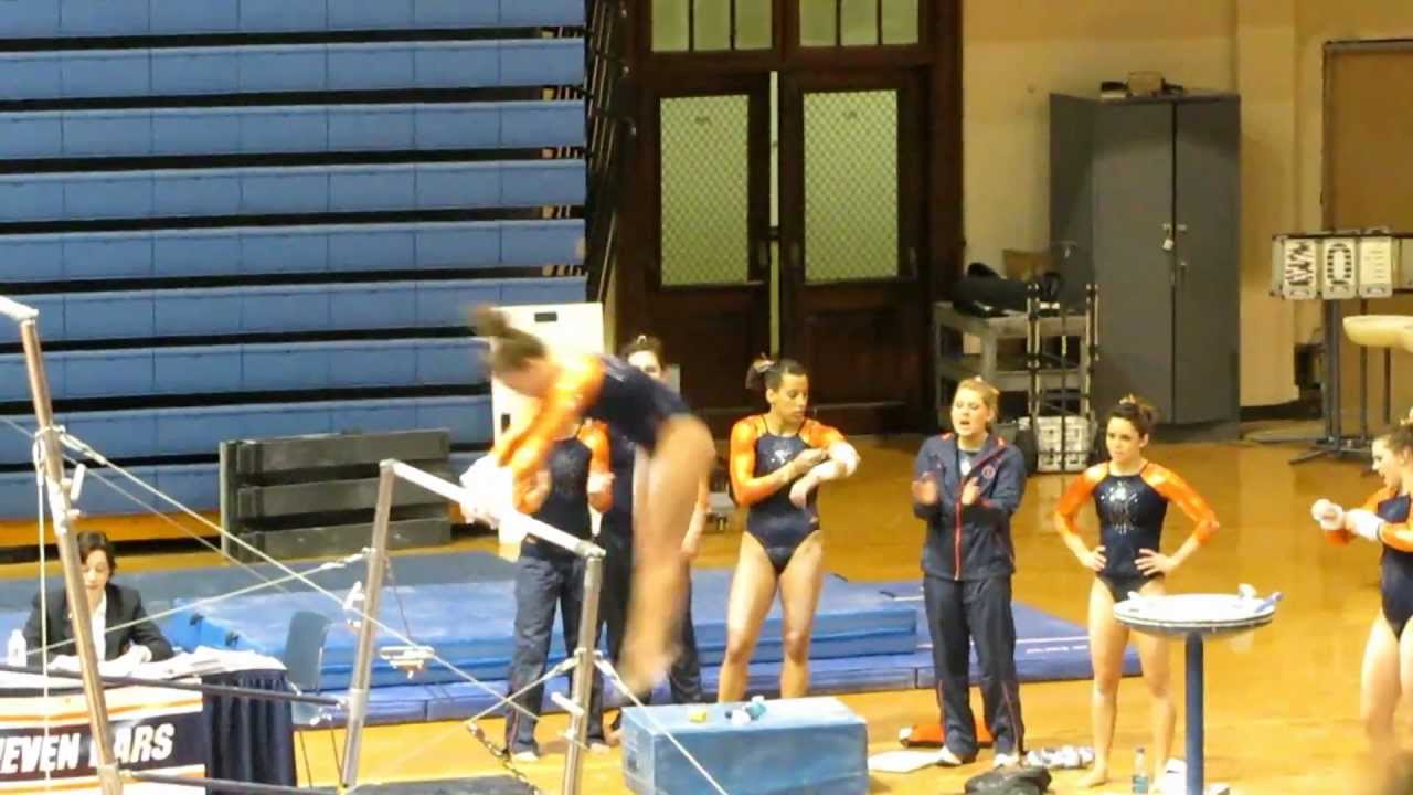 Illini Gymnastics Freshman Sarah Fiedler Uneven Bars 3-6-11 - YouTube