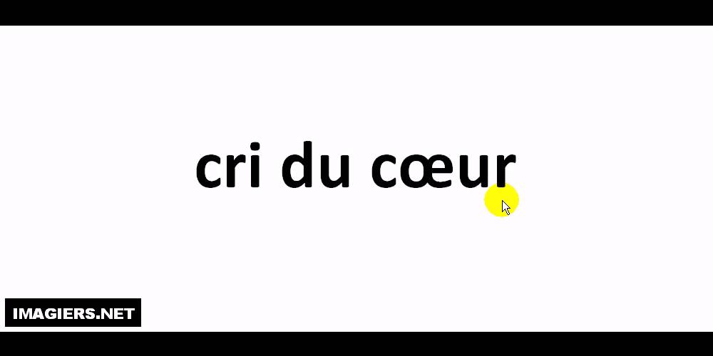 How to pronounce cri du cœur - YouTube