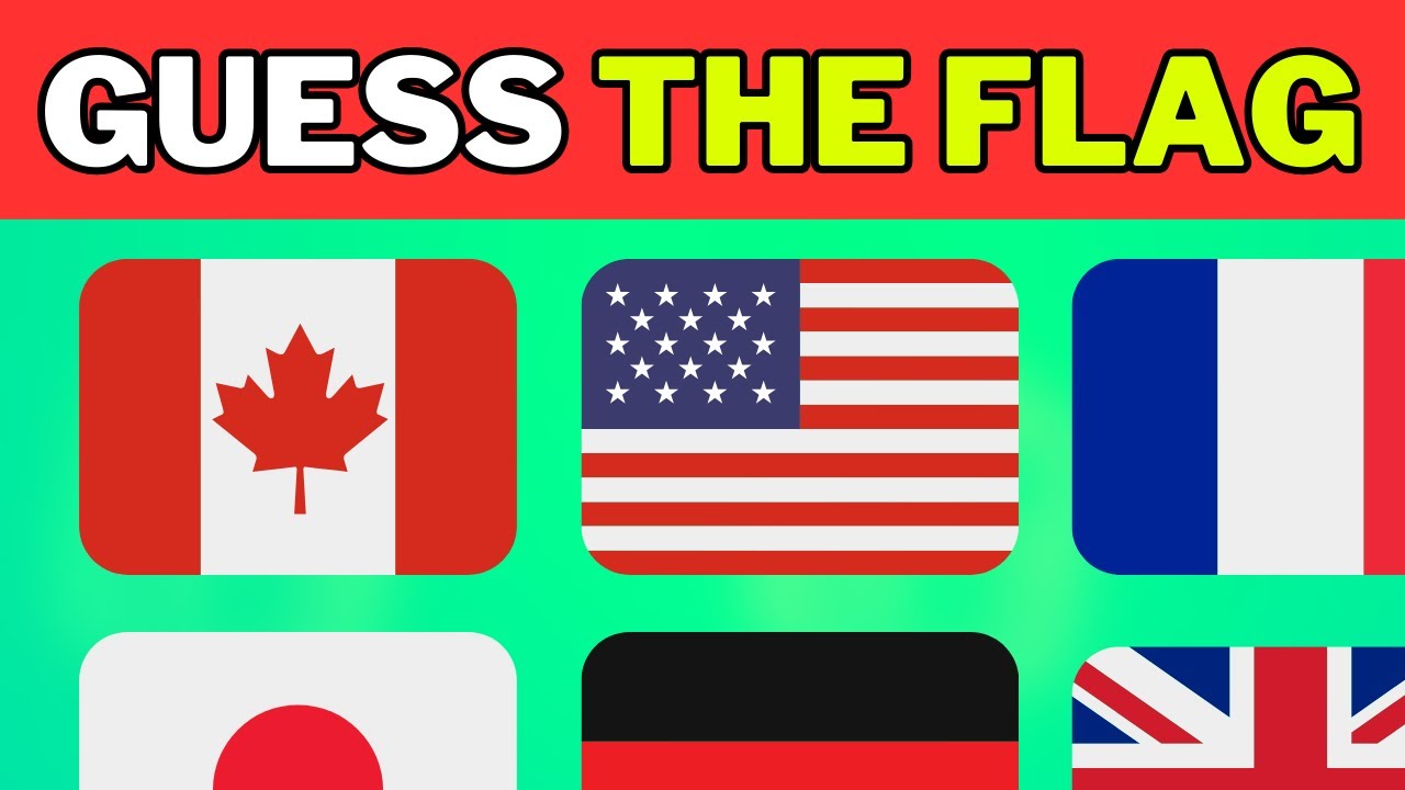 Guess The Flag | Quiz Game | 100 Famous Flags | Logo Quiz 2024 - YouTube