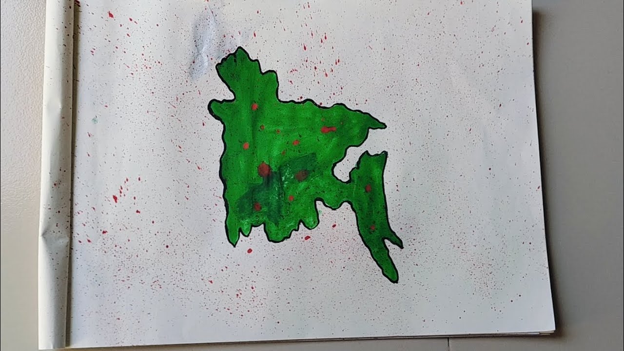 Bangladesh painted in blood on the map of Bangladesh// - YouTube