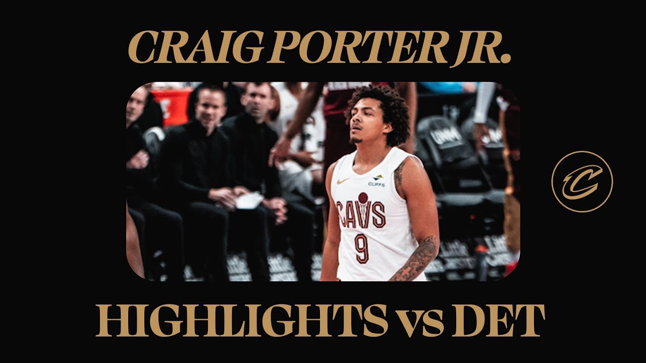 Cavs at Pistons | Craig Porter Jr. Highlights | 2.5.2025 - YouTube