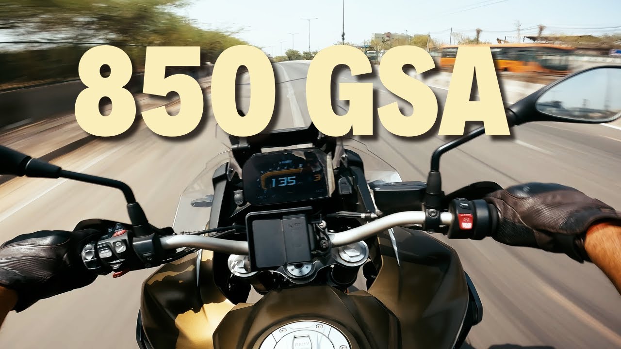 BMW F850 GSA Test Ride | Real Engine Sound at High Speed! - YouTube