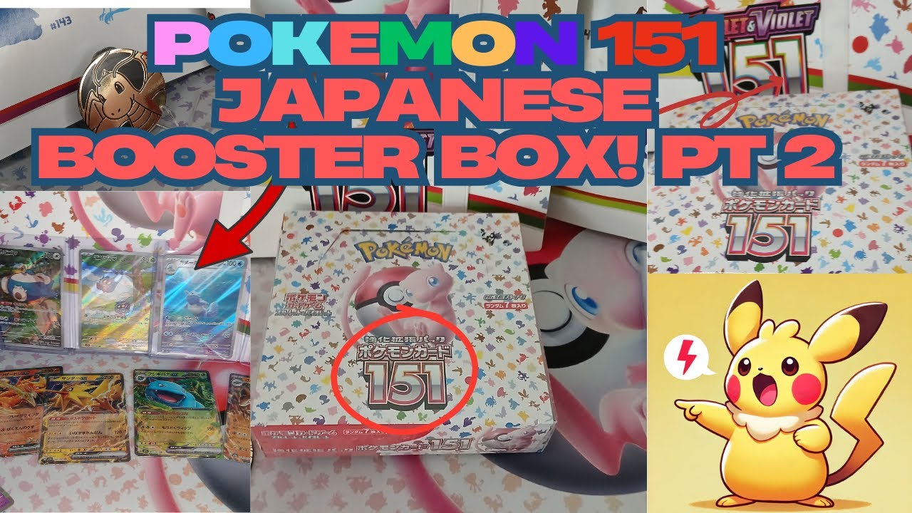 Opening Another Japanese 151 Booster Box ! ASMR Unboxing Part 2 ...
