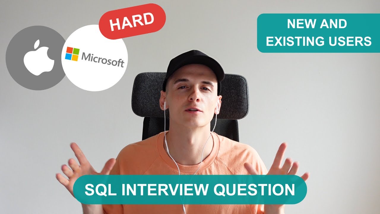 HARD Apple/Microsoft SQL Interview Question: New And Existing Users (StrataScratch 2028) - YouTube