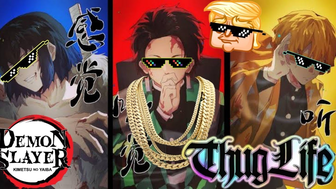 Demon Slayer Thug Life Hindi | Demon Slayer Funny Scenes Hindi ...