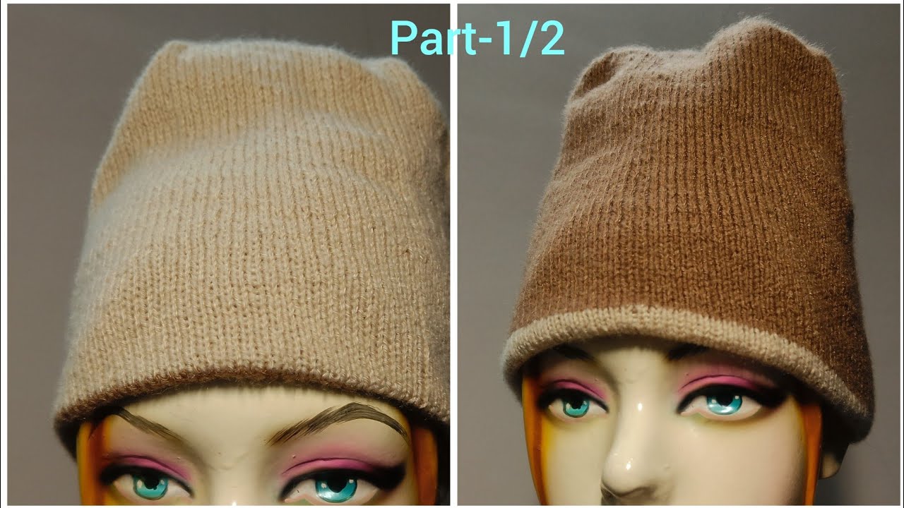 Knitting Reversible Cap (Eng.Sub)-Part-1/2 - YouTube