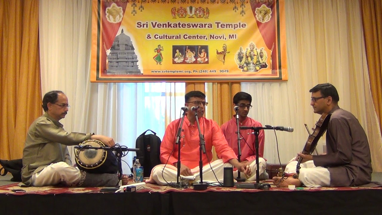 Madurai Sri. R. Sundar at SV Temple Brahmotsavam 2018, Novi, MI - YouTube