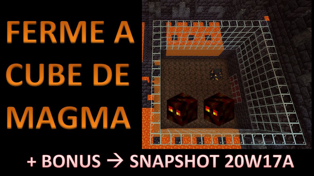 Tutoriel - Ferme à Cube de Magma - Minecraft Java 1.16 + Bonus Snapshot 20w17a - YouTube