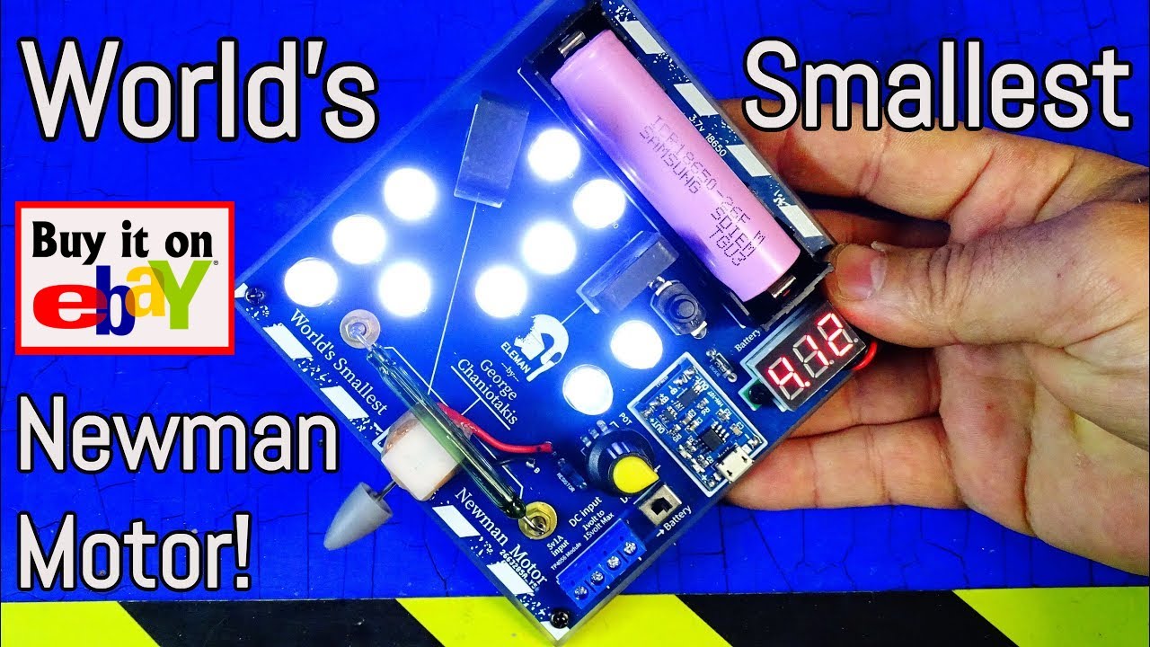 World's Smallest Joseph Newman Motor! - YouTube
