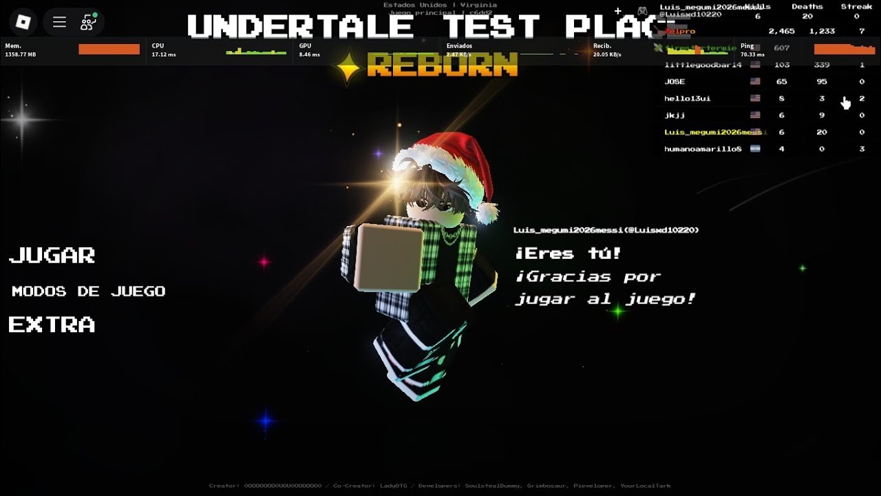Undertale test place reborn xd - YouTube