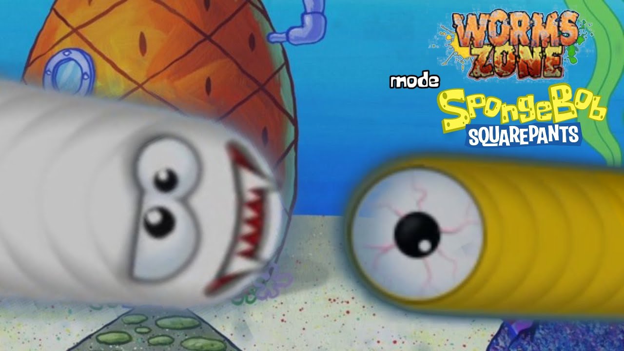Cacing besar worms zone mode spongebob SquarePants | game viral 2022 ...
