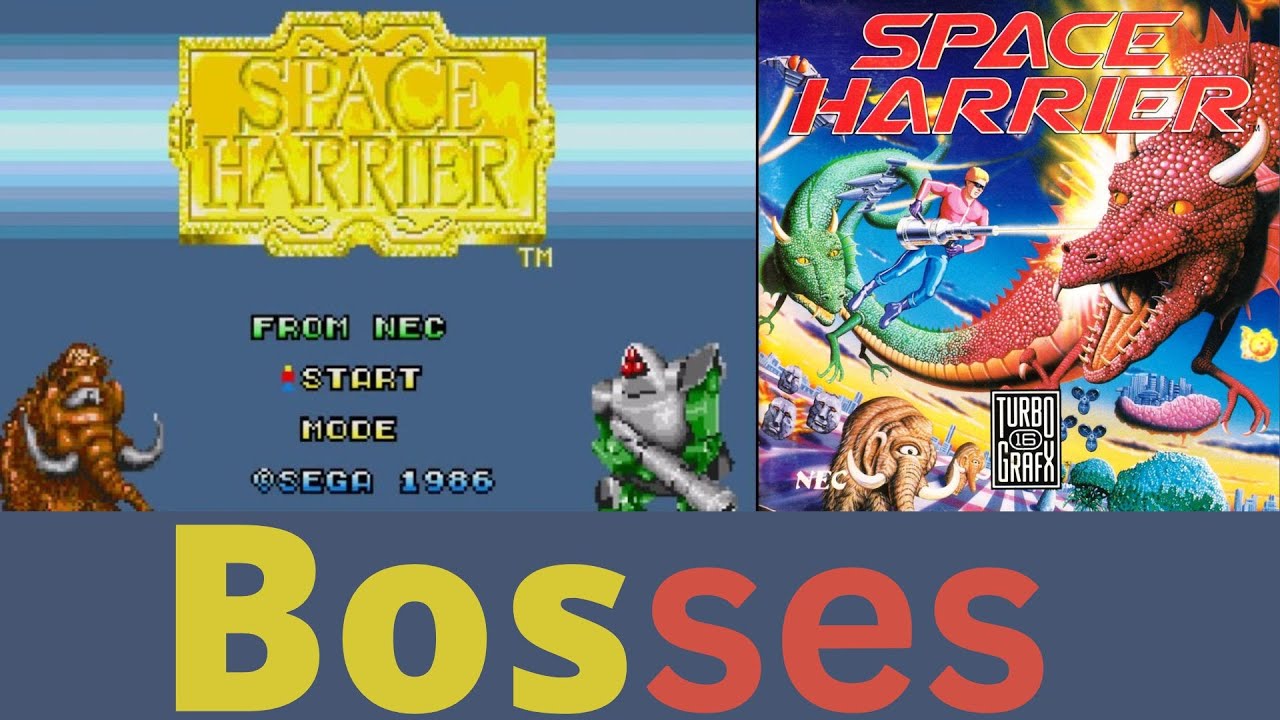 Space Harrier Bosses PC Engine - YouTube