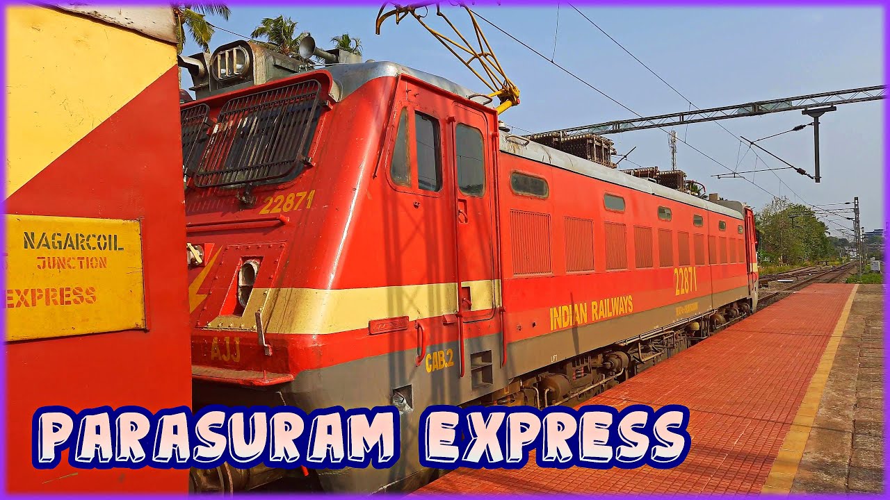Mangalore - Nagercoil Parasuram Express towards Chengannur - YouTube