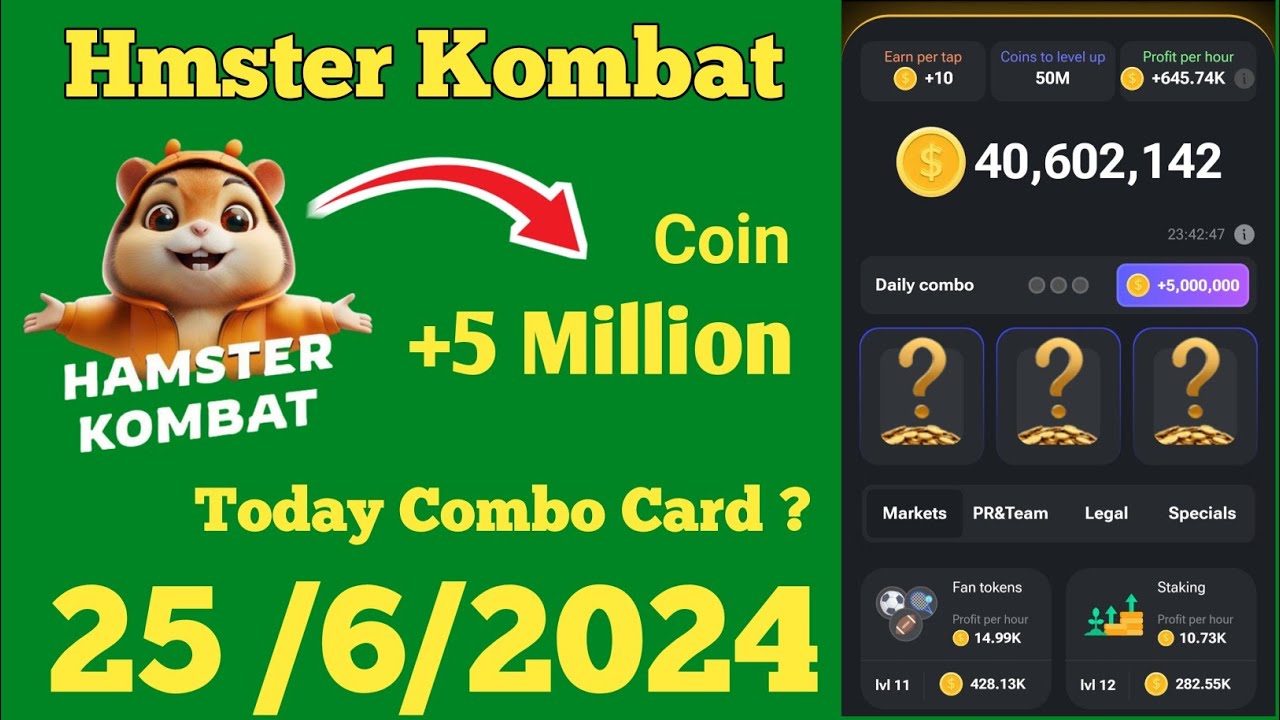 Hamster Kombat 24/25 june Combo Card ! Hamster Combat Today Combo Card ...