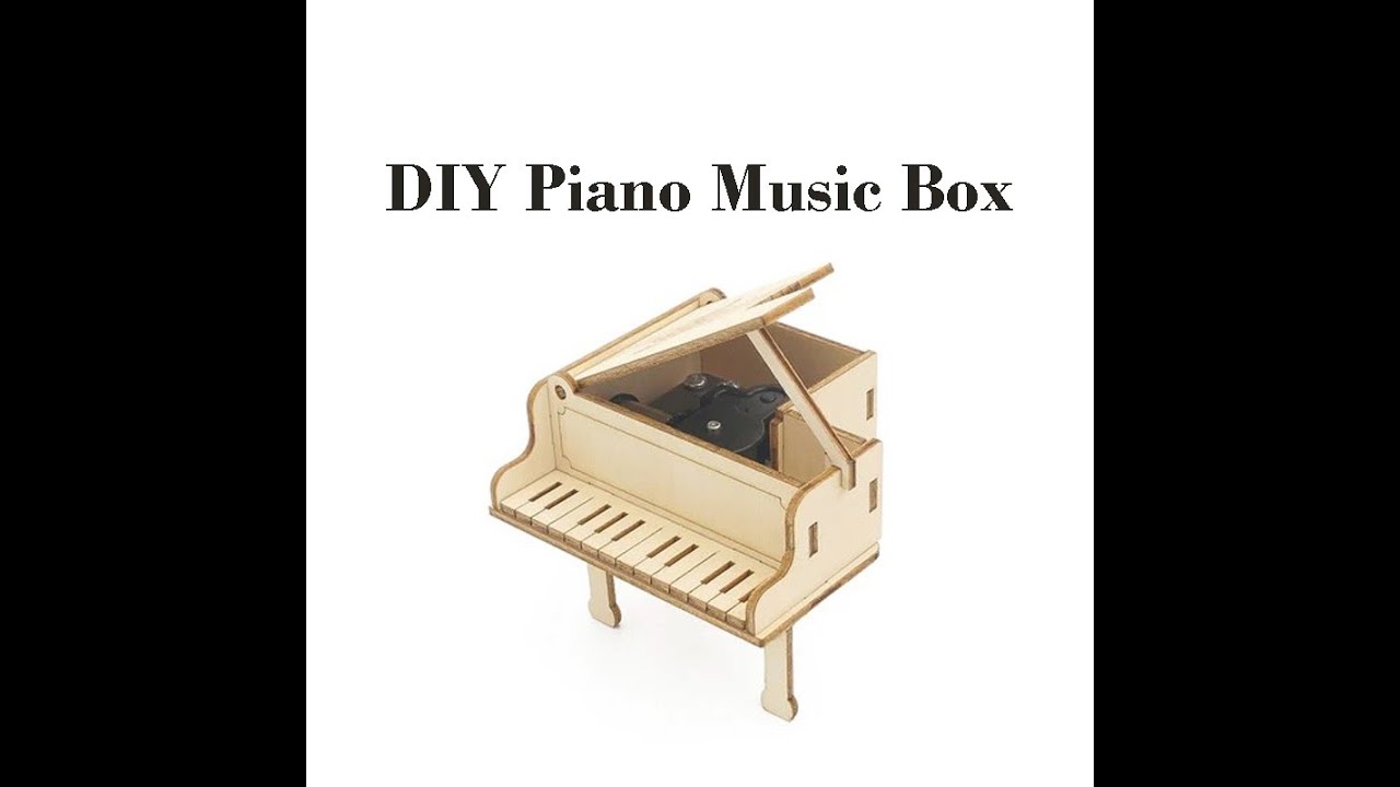 DIY Wooden Piano Music Box Science Education Piano Melody Box Learning ...
