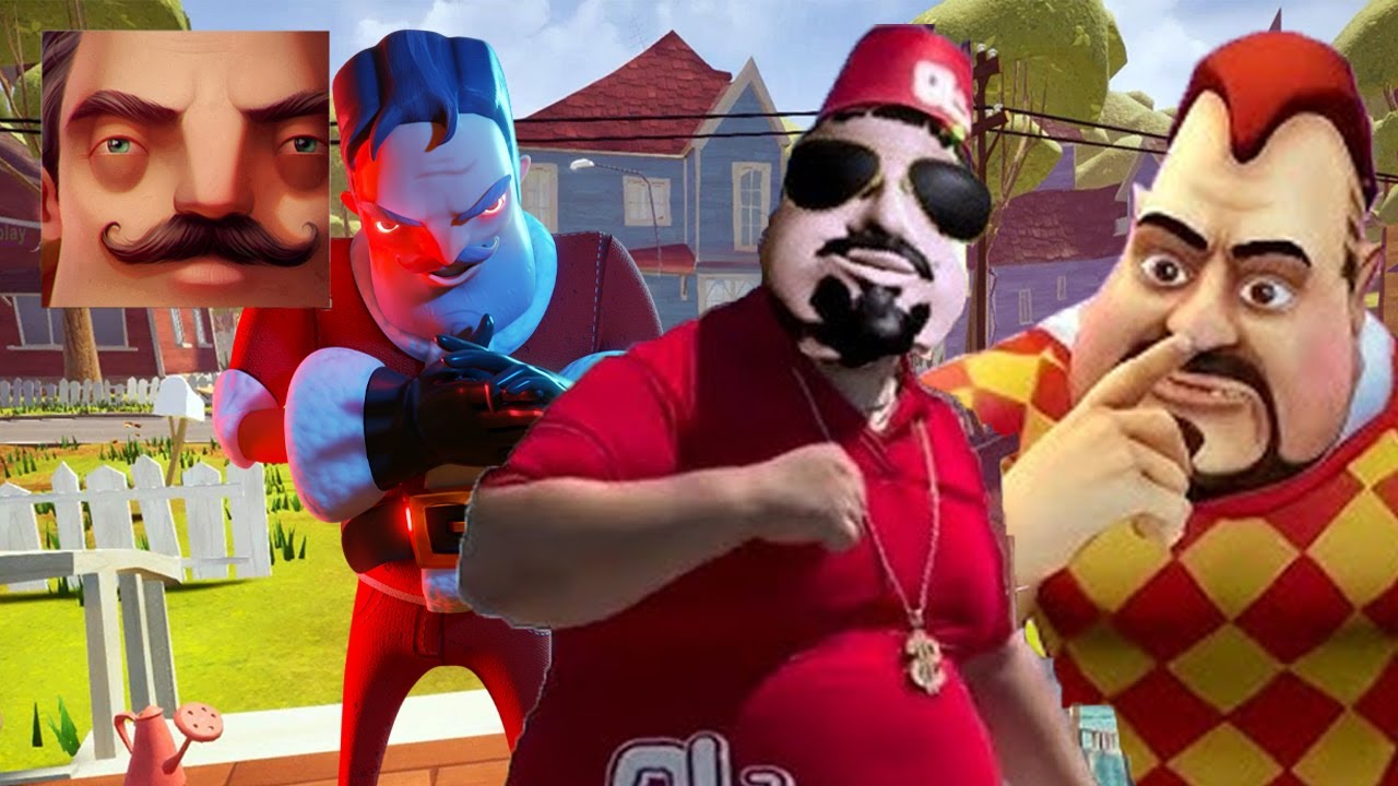 Hello Neighbor - New Secret Neighbor Santa Thanos Dark Riddle Skibidi ...