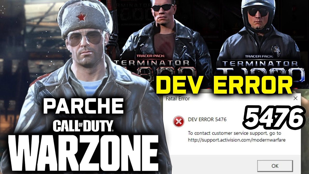 WARZONE ACTUALIZACIÓN: errores en el JUEGO DEV 5476, PAQUETE TERMINATOR y más - alka593 - YouTube