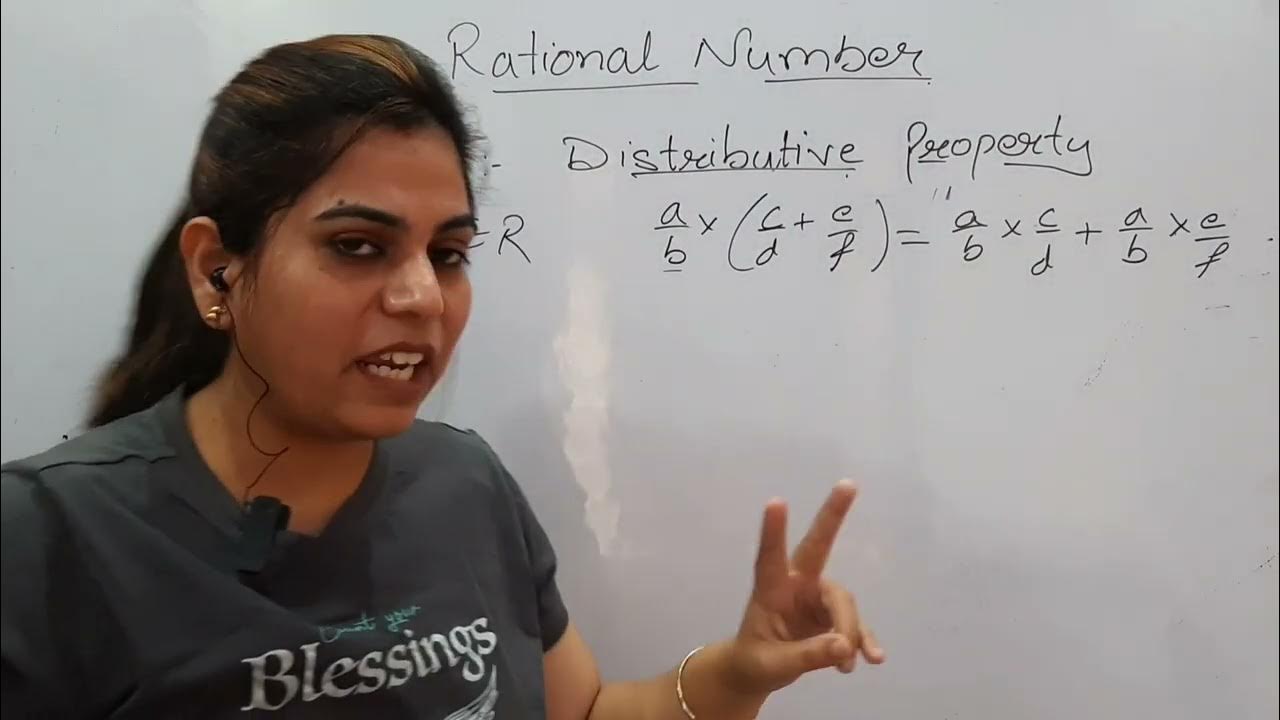 Rational number |distributive property |class 8th|chapter 1 - YouTube
