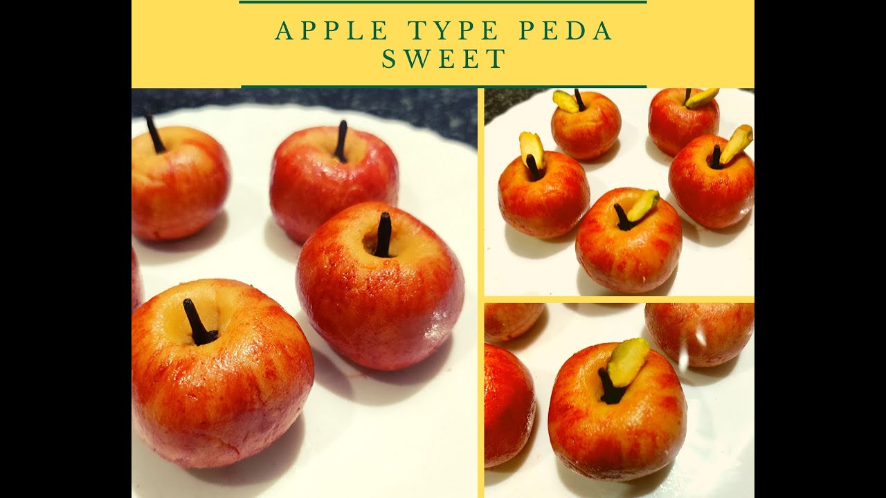 దీపావళి స్వీట్స్/Apple sweet/Milk powder sweet/peda sweet/Apple peda ...