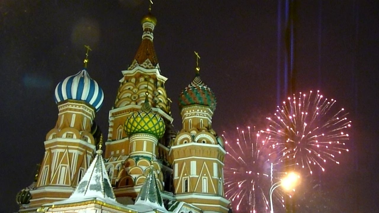 Салют на Красной площади - Новый год 2015 / Fireworks on Red Square New ...