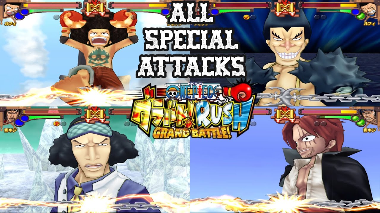 All Special Attacks - One Piece: Grand Battle! Rush! (PS2) - YouTube