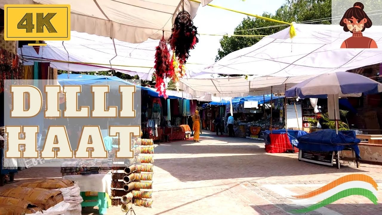 4K 😷 Walking Dilli Haat - South Delhi - India walk tour - YouTube