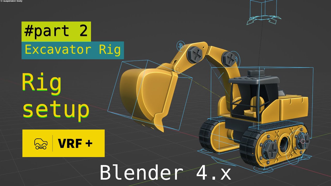 Excavator Rigging in Blender 4.x (Tutorial) - YouTube