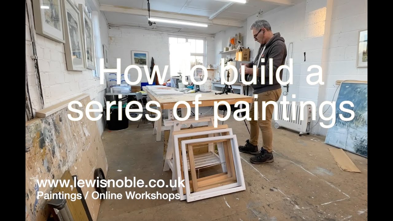 How to build a series of paintings - YouTube