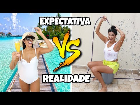 EXPECTATIVA VS REALIDADE  NAS FÉRIAS!