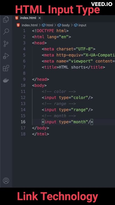 Html Input Types Shorts Youtubeshorts Shortvideo Youtube Html