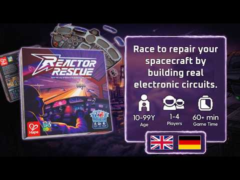 Reactor Rescue — The Board Game Where You Build Real Circuits to Save a Space City | Official Video