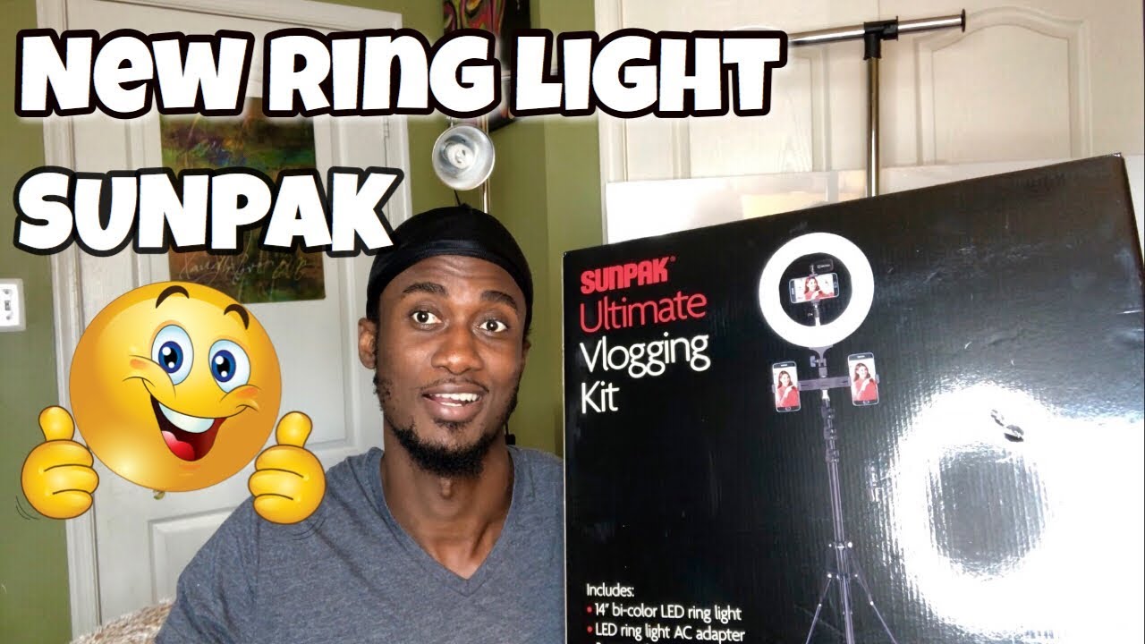 NEW RING LIGHT (SUNPAK ULTIMATE VLOGGING KIT) - YouTube