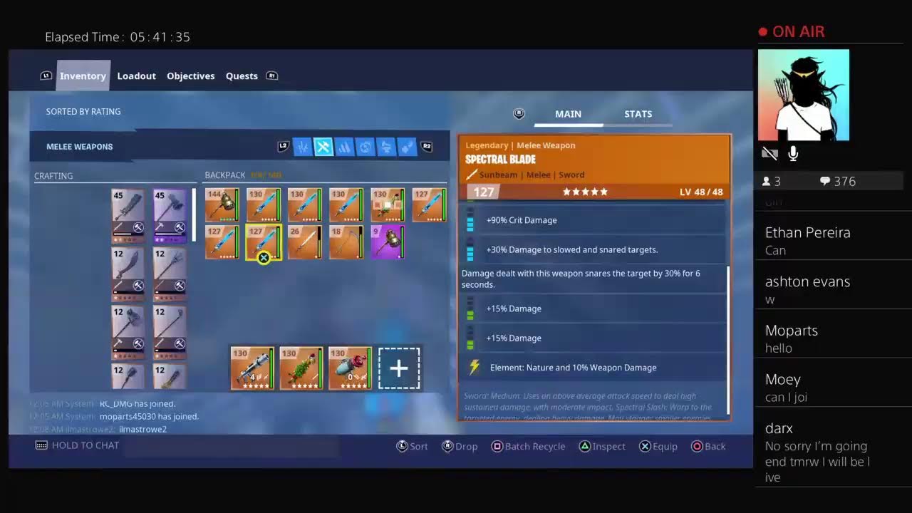 Live stw giveaway meterials weapons traps - YouTube